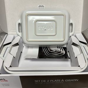 Staub | Kitchen | Staub White 2piece Rectangular Baker Set | Poshmark